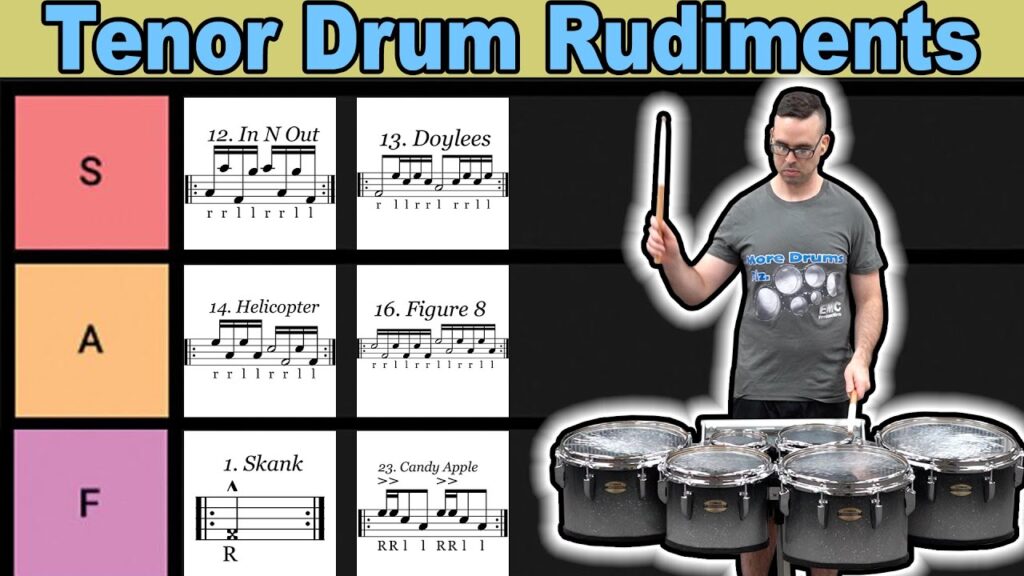 EMC's Essential Tenor Drum Rudiment Tier List - LotHype.com